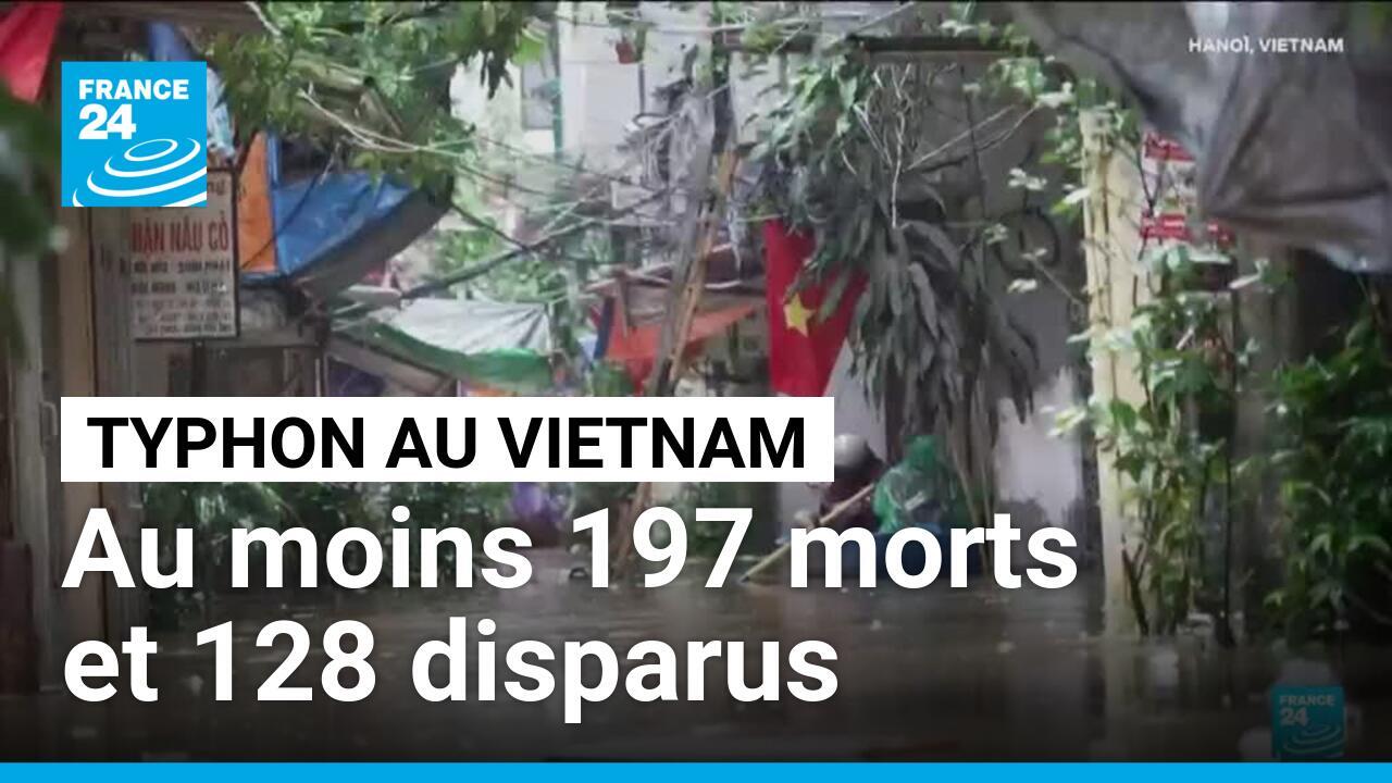 Typhon au Vietnam : au moins 197 morts et 128 disparus - France 24